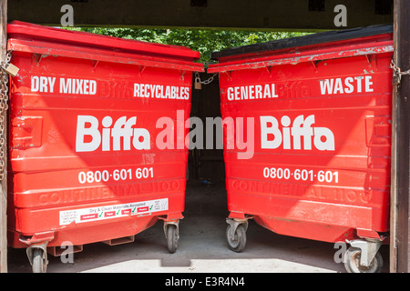 Biffa General Waste Bins Stock Photo - Alamy