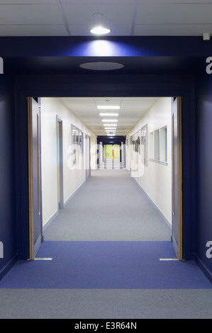 Inside a school corridor in Britain UK Stock Photo - Alamy
