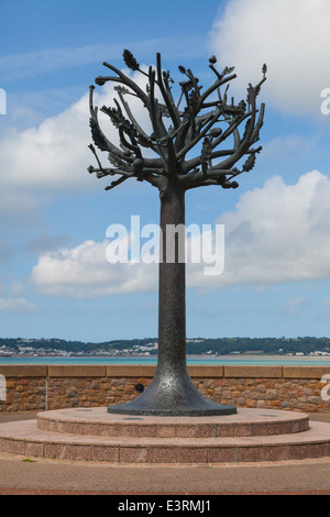 The Freedom Tree Sculpture, St Helier, Jersey, Channel Islands Stock ...
