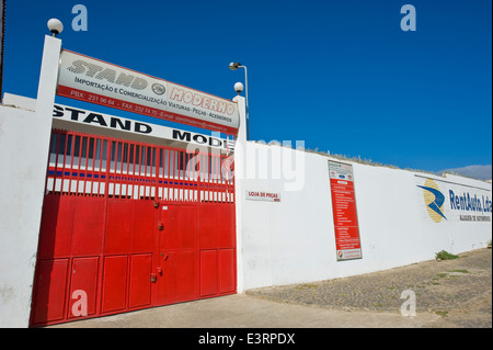 A street view in Mindelo, the only town on Sao Vicente Island, Cape ...