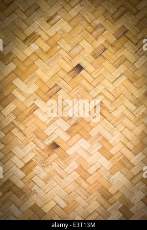 Old bamboo weave texture pattern background Stock Photo - Alamy