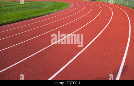 Markings and arrows on a running track, Pittsburgh, Pennsylvania Stock ...