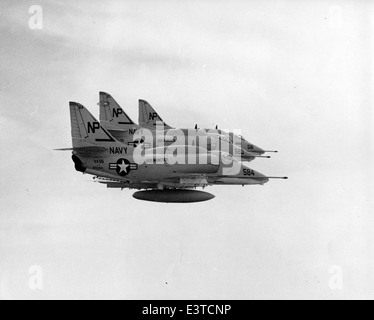 The Douglas A-4F Skyhawk, serial number 155028, used by VMA-134, and ...