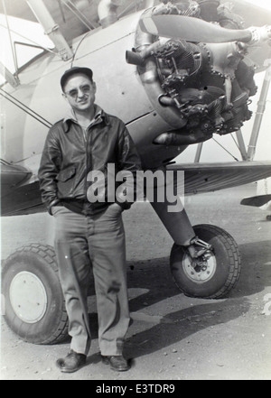 The PT-17 Stearman biplane, shown here at Dorr Field, was used for ...