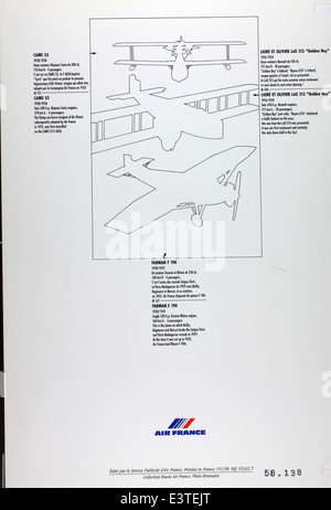 This collection of Air France menus showcases the airline’s history and ...