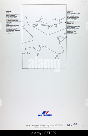 The Air France Menu Collection showcases various in-flight menus used ...