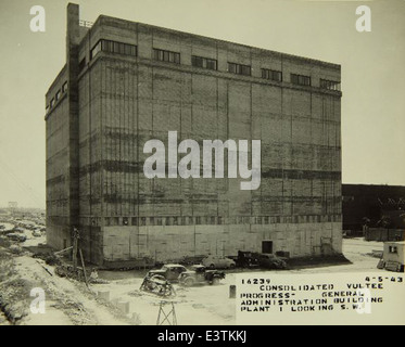 This image shows the construction of the administration building at the ...