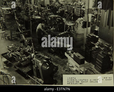 This image shows the interior of the Consolidated/Convair aircraft ...