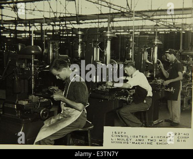 This photograph shows the interior of the Consolidated/Convair Aircraft ...