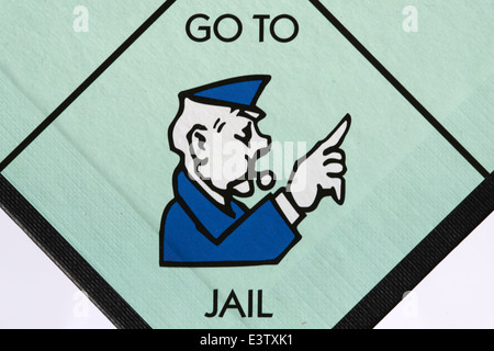 Monopoly board game - Go to Jail and Marvin Gardens spaces Stock Photo ...