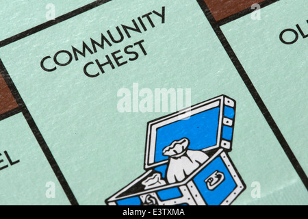Community chest space on a Monopoly Game Board Stock Photo - Alamy