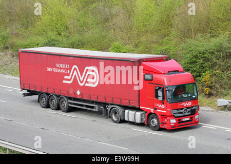 Side View Of A Norbert Dentressangle Haulage Lorry Part Of XPO ...