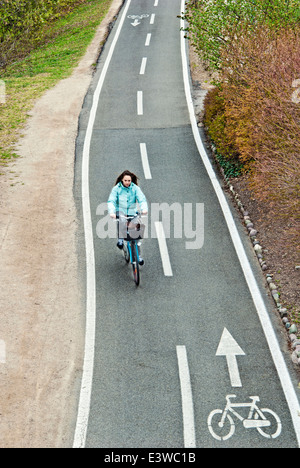 Leisure, bike path, Bolzano, Italy Stock Photo - Alamy