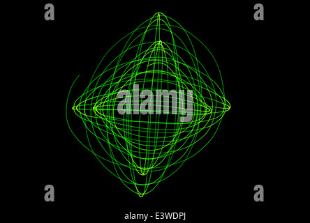 Pendulum light trace pattern Stock Photo - Alamy