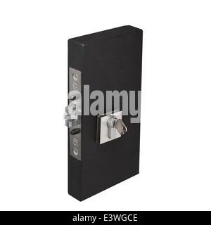 door lock fixture brushed steel fittings mechanism and keys Stock Photo ...