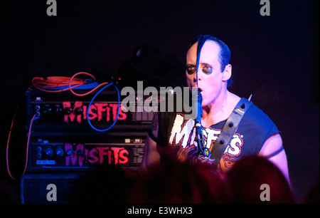 Singer Jerry Only (Gerrard Caiafa) performing with The Misfits ...
