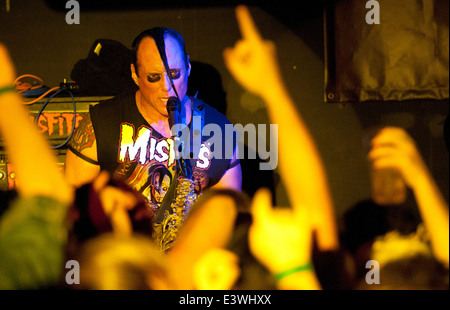 Singer Jerry Only (Gerrard Caiafa) performing with The Misfits ...