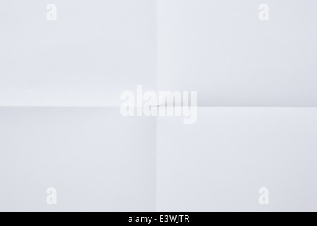 white sheet of paper folded in eight Stock Photo - Alamy