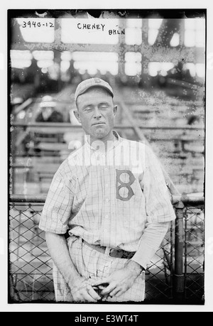 This image features Larry Cheney of the Brooklyn Dodgers, likely taken ...