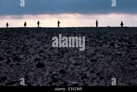 Royal Marines on Patrol Stock Photo - Alamy