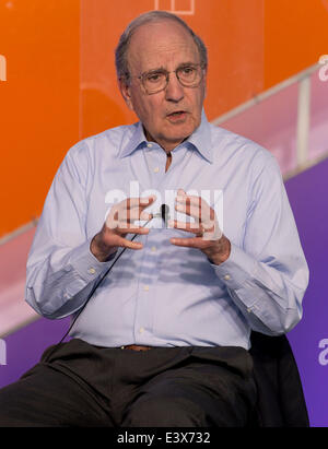 Senate Majority leader George Mitchell of Maine, along with Rep. Nancy ...