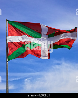 'Ikurriña', Basque country flag Stock Photo - Alamy