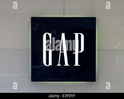 Detail of clothes label of GAP clothes retailer Stock Photo - Alamy