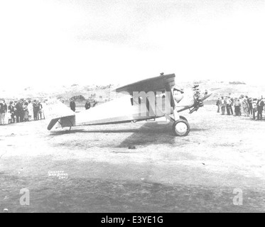 A 1928 Ryan aircraft, linked to Charles Lindbergh, displayed at the San ...