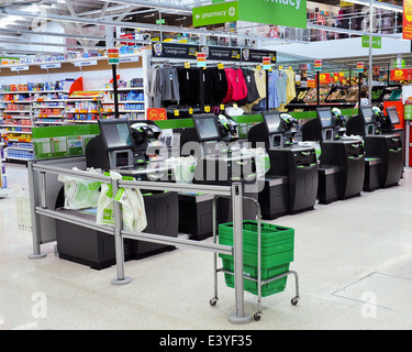 Asda self service tills Stock Photo - Alamy
