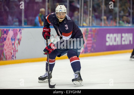 Cam Fowler (USA) during ice hockey game vs. RUS at the Olympic Winter ...