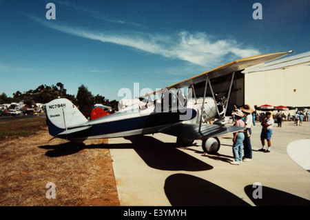 A photograph of the Stearman C-3R, a classic biplane known for its role ...