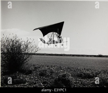 A photograph showcasing a Ryan flexwing aircraft, displayed at the San ...