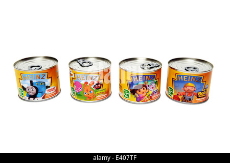 Heinz Thomas the tank engine pasta shapes isolated on a black ...
