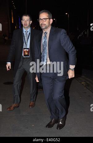 The cast of Anchorman 2 leaving Toners pub after popping in for a ...