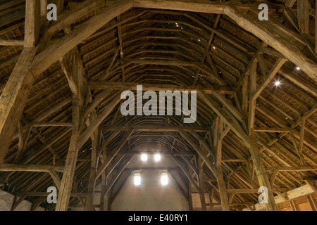 Tithe Barn Interior, 13th Century Monastic Medieval Building. Great ...