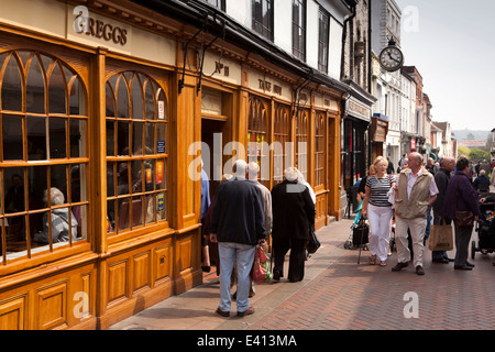 Shops in Abbeygate Street Bury St Edmunds, Suffolk, England Stock Photo ...