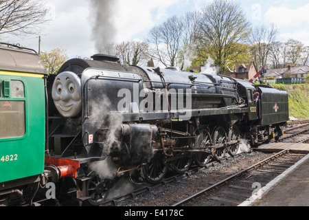 1959 British Railways Standard Class 9F No. 92212 steam locomotive on ...
