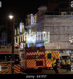 Apollo Theatre has been evacuated after part of the building's roof ...