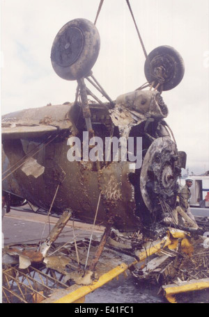 A photograph of a VMF-2 F3F-2 fighter aircraft, part of the U.S. Marine ...
