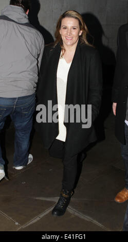'X factor' winner Sam Bailey leaving the BBC Radio 1 studios Featuring ...