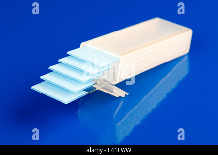 Glass microscope slides Stock Photo - Alamy