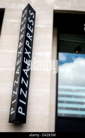 Take Away sign at Pizza Express Liverpool Kings Waterfront, 16 Monarch ...