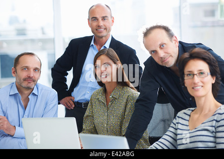 Close up view at group of small decorated cactus in small vintage ...