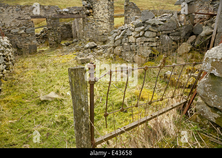This derelict stone cottage in the Snowdonia National Park, North Wales ...