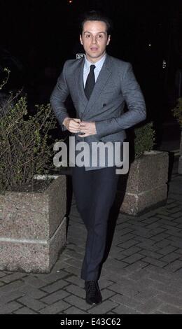 Irish actor Andrew Scott arriving at RTE studios for 'The Late Late ...