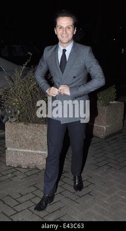 Irish actor Andrew Scott arriving at RTE studios for 'The Late Late ...