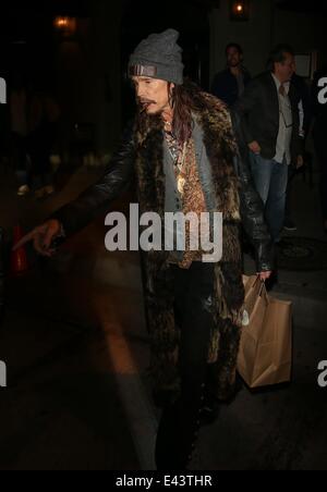 Steven Tyler spotted leaving Craig's restaurant in West Hollywood ...