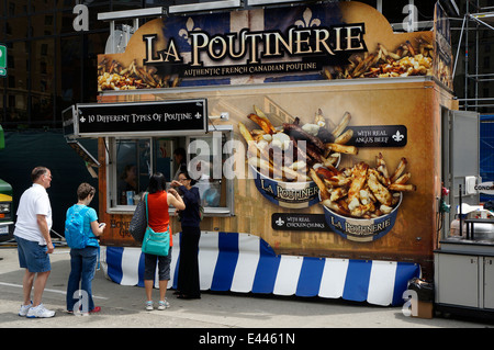 Quebec poutine food truck in downtown Vancouver, BC, Canada Stock Photo ...