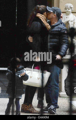 Eros Ramazzotti out and about with his partner, Marica Pellegrinelli ...