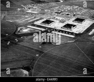A 1943 photograph of Naval Air Station Livermore, showcasing aircraft ...